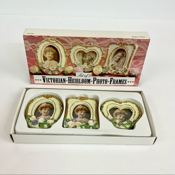 Accents | Vintage Set Of 3 Victorian Heirloom Mini Photo Frames | Poshmark